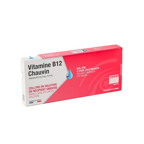 Bausch + Lomb Chauvin vitamin B12 single-dose eye drops