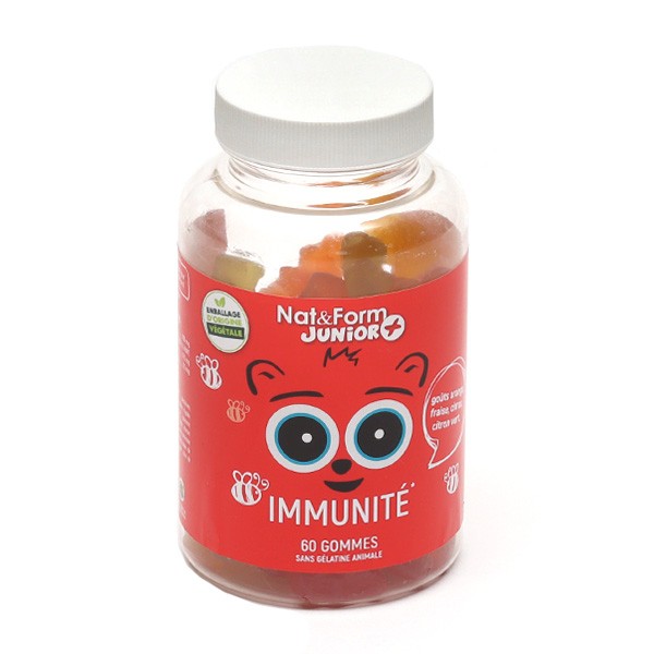 Nat et Form Junior+ immunity gummies - 60 gums