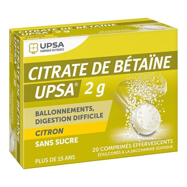 Betaine Citrate UPSA 2 g Lemon effervescent tablet