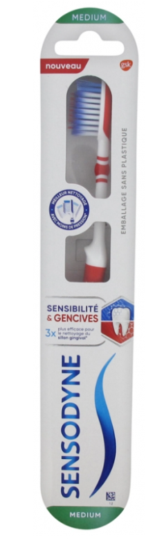 Sensodyne Sensitivity & Gums Medium Toothbrush - Color Red