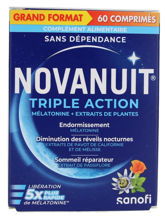 Sanofi Novanuit Triple Action 60 Tablets