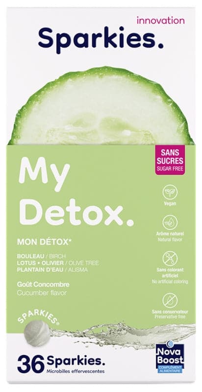 Nova Boost Sparkies My Detox Effervescent Microbeads 12 Packs