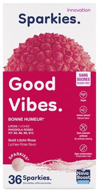 Nova Boost Sparkies Good Vibes Effervescent Microbeads 12 Packs