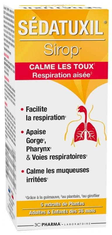 3C Pharma Sédatuxil Syrup 125ml