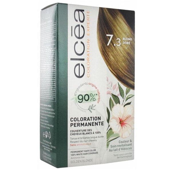 Elcea Permanent Expert Hair Color Hair Color 7.3 Golden Blond