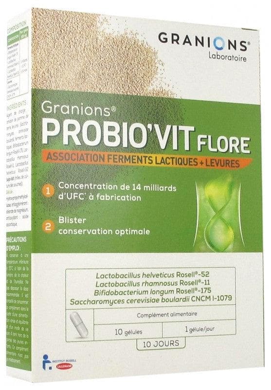 Granions Probio'Vit Flore 10 Capsules