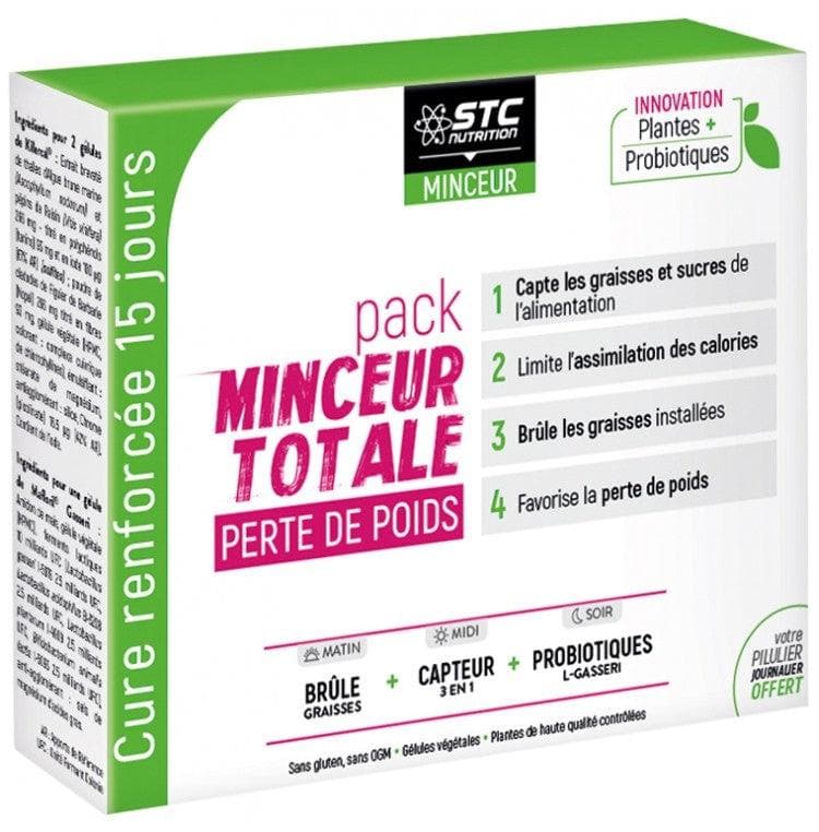 STC Nutrition Total Slimming Pack Weight Loss 75 Capsules + 1 Free Pil